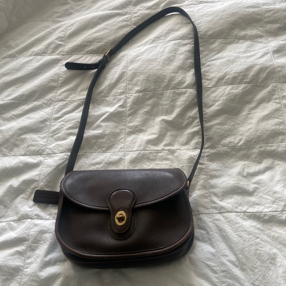 Coach | Bags | Vintage Coach Mahogany Brown Prairie Bag Crossbody ...